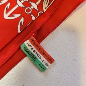 Vintage | Accessories | Vintage 7s Red Nautical Square Scarf ...
